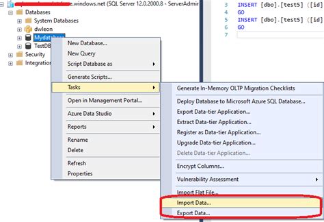 efficient way of copying data from one azure sql db to another stack