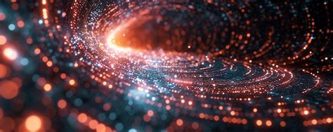 Premium Photo Binary Code Swirling Like A Digital Storm Wallpaper