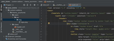 How To Create Odoo Website Custom Header And Footer Ajscript