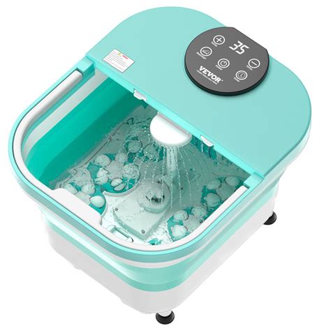 Vevor Collapsible Foot Spa Bath Massager 95°f 118°f Heated Pedicure
