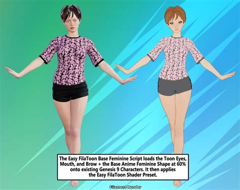 easy filatoon daz 3d