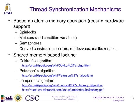 Ppt High Performance Computing Models Methods And Means Pthreads