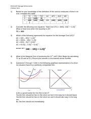 ECON Problem Set Printable Docx ECON Managerial Economics Problem Set Based