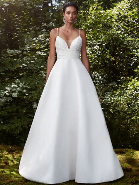 Spaghetti Strap Wedding Dress With Sleeves Elegant Bridal Style For
