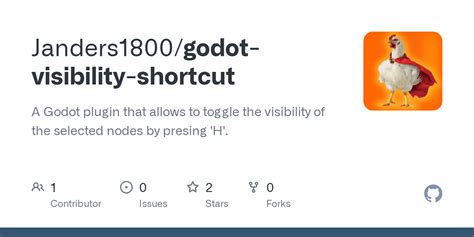 github janders1800 godot visibility shortcut a godot plugin that