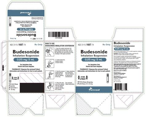 Budesonide Inhalation Suspension Package Insert Prescribing Info Moa