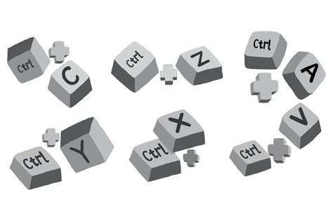 Set Of Keyboard Shortcut Buttons Vector 37778238 Vector Art At Vecteezy