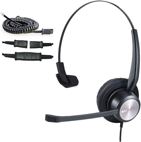 Mkj Cisco Phone Headset Corded Rj9 Telephone Headset With Noise