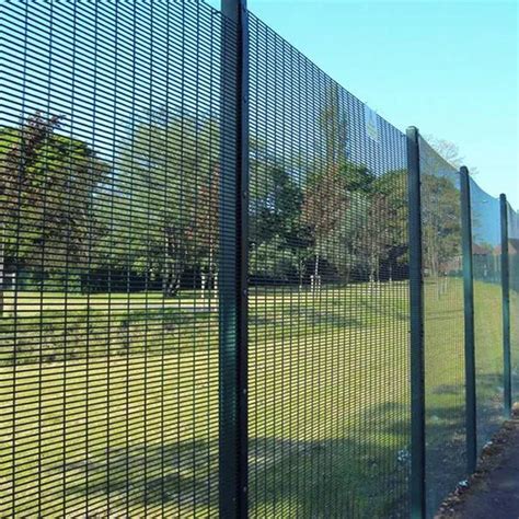 Green Or Black Powder Coated 358 Anti Climb Prison Mesh Fence High