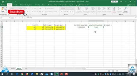 Cómo Colocar Mayor O Igual En Excel Sin Errores Ortográficos Recursos