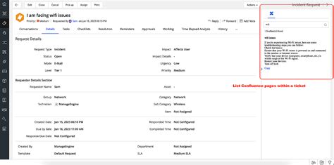 Confluence Extension In Servicedesk Plus Cloud Manageengine