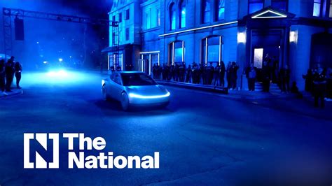 Tesla Chief Executive Elon Musk Unveils The Cybercab Robotaxi Youtube