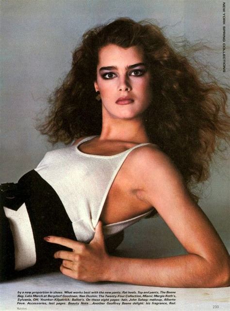 Brooke In Vogue Magazine February 1980 Click On Image For Full View