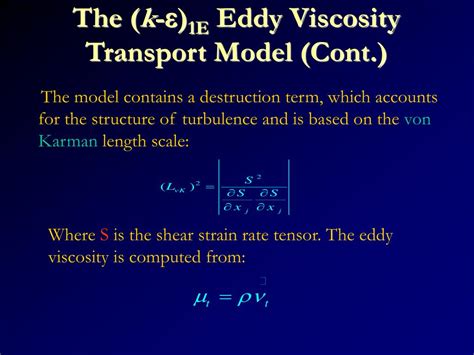 Ppt Eddy Viscosity Model Powerpoint Presentation Free Download Id