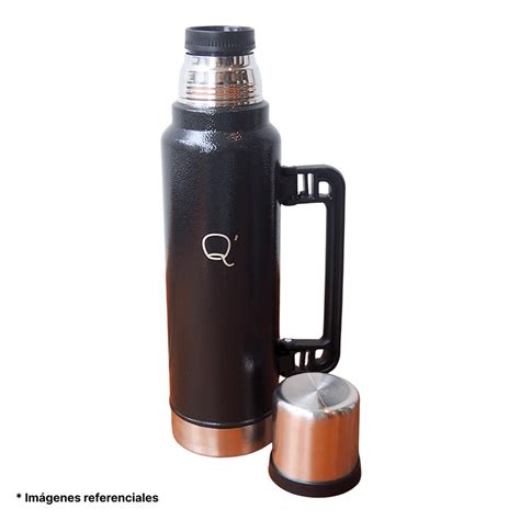 Termo Negro 13l De Acero Inoxidable Mantiene 24 Horas