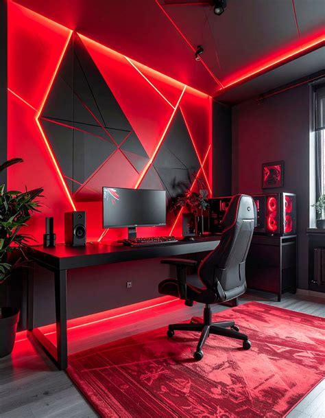 20 Red And Black Gaming Setup Ideas For Gamers
