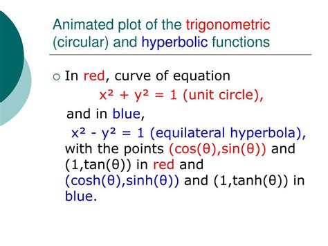 Ppt Hyperbolic Functions Powerpoint Presentation Free Download Id 4004536