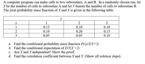 Solved A Computer Program Can Make Calls To Two Subroutines