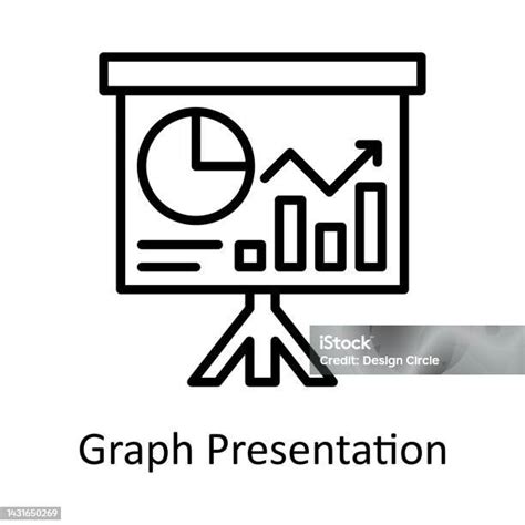 그래프 프리젠 테이션 벡터 개요 아이콘 디자인 그림 화이트 백그라운드 Eps 10 파일에 은행 및 지불 기호 금융에 대한 스톡