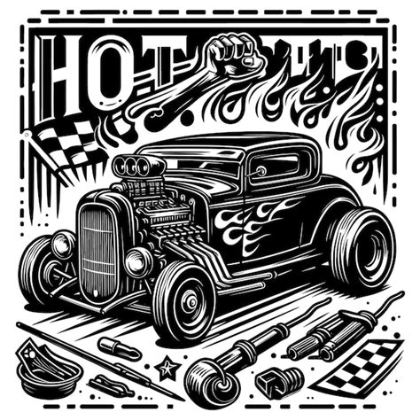 Premium Vector Hot Rod Vector Filehot Rod Vector Hot Rod Clipartusa