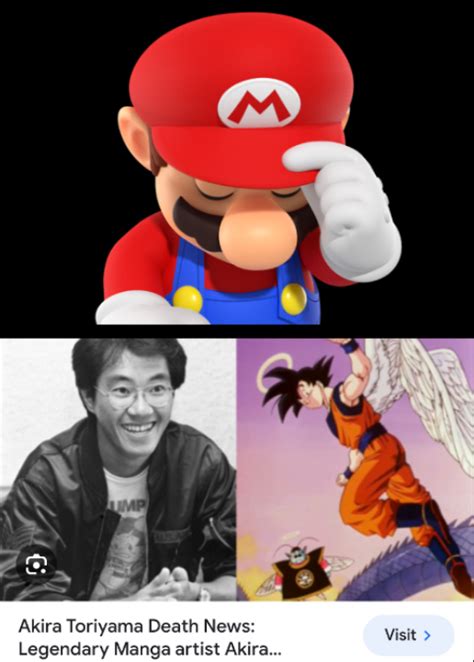 Mario Is Sad Over Akira Toriyamas Death By Cosmicalknight On Deviantart