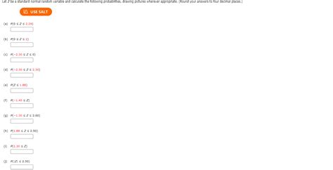 Solved Let Z ﻿be A Standard Normal Random Variable And