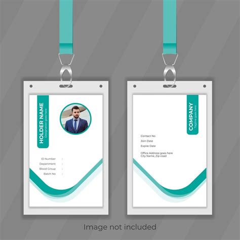 Premium Vector Simple And Vector Design Template For Id Card Or
