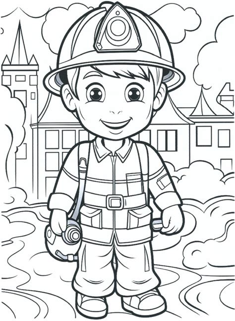 Omalovánky Hasič Výtvarná Výchova