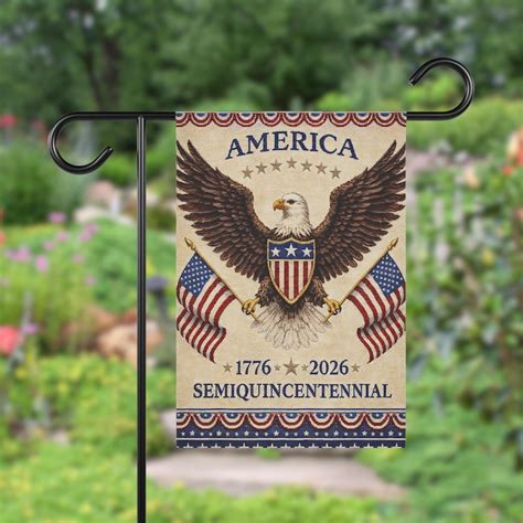 Happy Birthday America 250th Semiquincentennial Garden Flag Patriotic