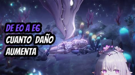 Castorice E0 A E6 Comparativa De Eidolons I Moc 12 I V3 2 I 3 Estrellas I Honkai Star Rail Youtube