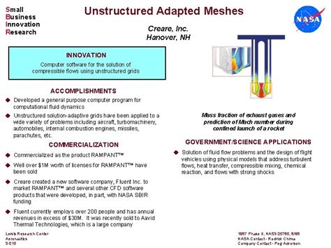 Small Business Innovation Research Unstructured Adapted Meshes Creare
