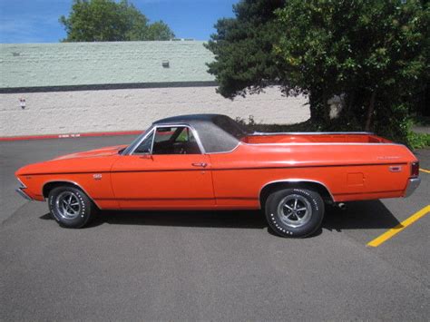 Seller Of Classic Cars 1969 Chevrolet El Camino Orangeblack