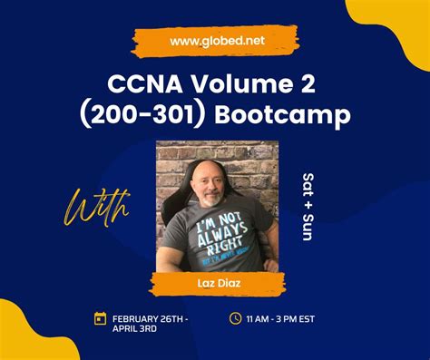 Lazaro Laz Diaz On Linkedin Join My Brand New Ccna 200 301 Volume 2 Live Online Bootcamp