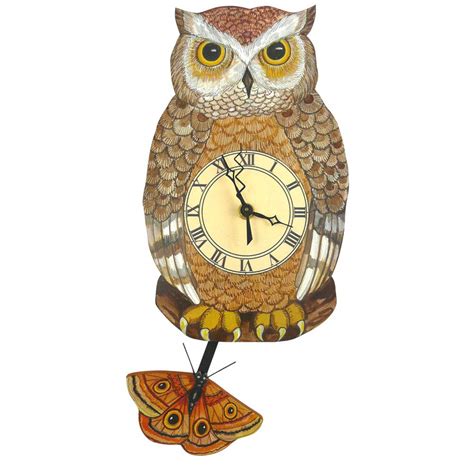 Buy Night Owl Pendulum Wall Clock Online At Low Prices In India