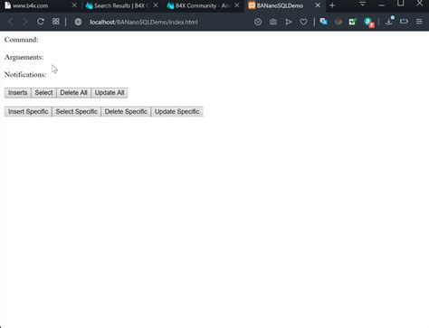 BANanoSQLUtils A BANanoSQL Helper Class For CRUD Functionality B X Programming Forum