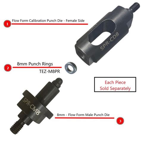 8mm Flow Form Punch Ring Die Female Side Tesla And Rivian Spr Rivet Guns