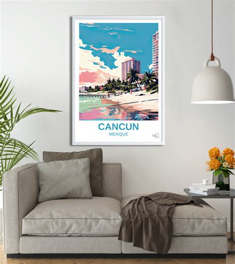 Affiche Cancun Mexique Latelier Du Poster