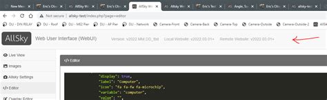 Info On The System Wui Tab · Allskyteam Allsky · Discussion 2038 · Github