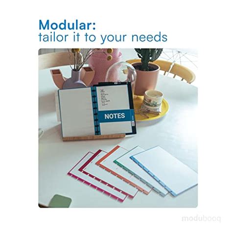 Modubooq Organizer Block Modular Reusable Smart Notebook A5 Notebook With Tabs Discbound