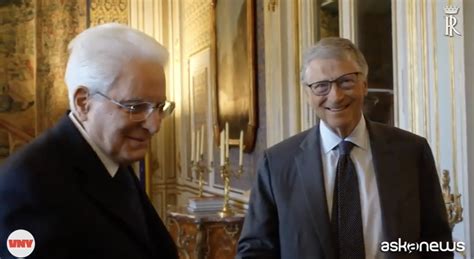 Bill Gates Ricevuto Al Quirinale Da Sergio Mattarella La Voce Di New York