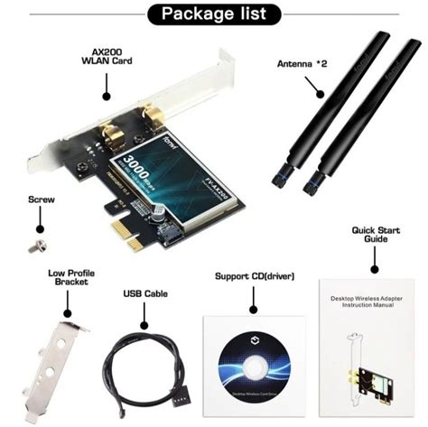 Wifi 6 Intel Ax200 Bluetooth 5 2 Pcie Card Computers And Tech Parts And Accessories Networking