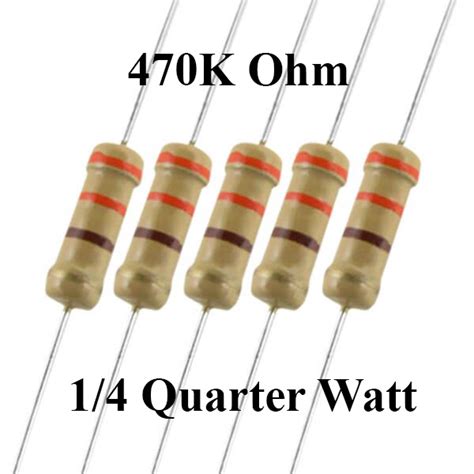 470K Ohm 1/4 Watt Resistor - https://www.eeeshopbd.com