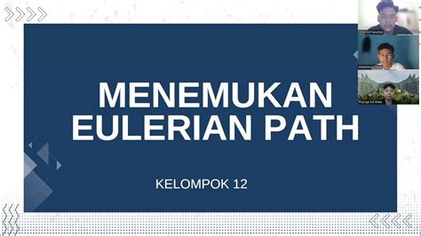 Struktur Data Kelompok 12 Menemukan Eulerian Path Youtube