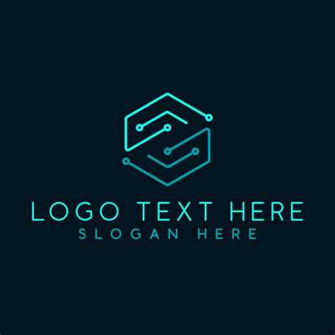 Tech Circuit Hexagon Logo Brandcrowd Logo Maker Brandcrowd