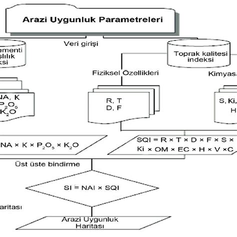 Schematic Chart Of Gis Application To Land Suitability Assessment For Download Scientific