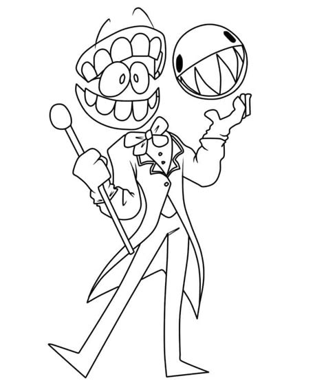 Caine The Amazing Digital Circus Coloring Page Download Print Or