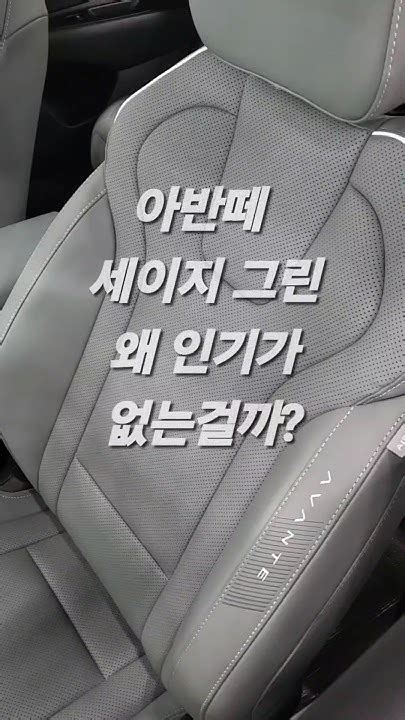 아반떼 세이지그린 시트 감상하기 아반떼세이지그린 아반떼시트색상 아반떼 Youtube