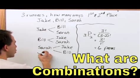 Combinations Vs Permutations In Probability Statistics YouTube