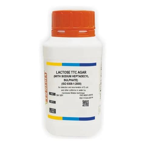 Buy Tm1251 Lactose Ttc Agar 100gm With Sodium Heptadecyl Sulphate