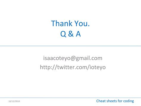 Cheat Sheets For Coding Ppt Web Development Internet